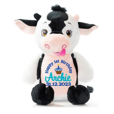 Personalised Cow Teddy Bear from My Teddy