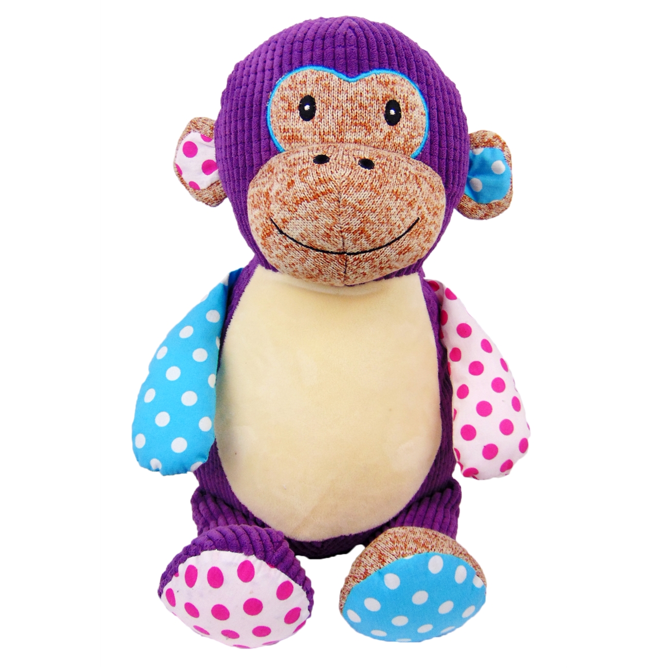 Patchwork Monkey Purple from My Teddy